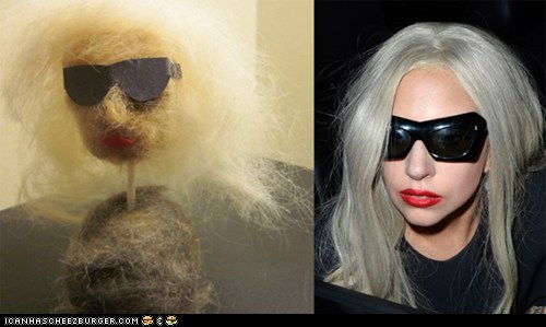 Lady Gaga Made of Cat Hair - I Can Has Cheezburger?