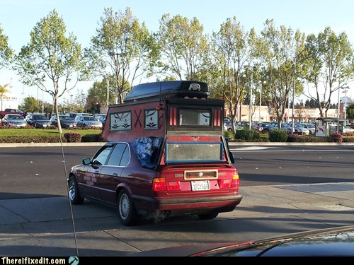 The Double Decker Car - There, I Fixed It - white trash repairs