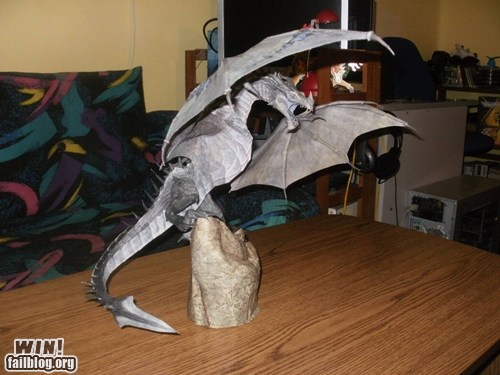 Skyrim Papercraft WIN - WIN! - epic win photos