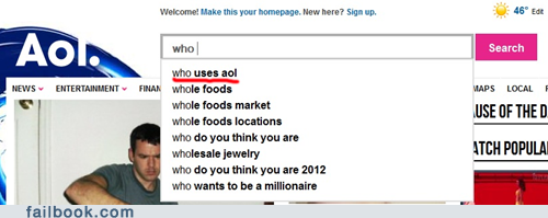 AOL Search FAIL - Failbook - Failing On Facebook