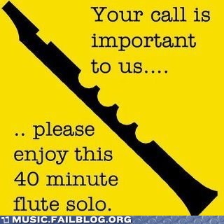 We Care About Your Call, But We Care About This Talented Flutist More ...