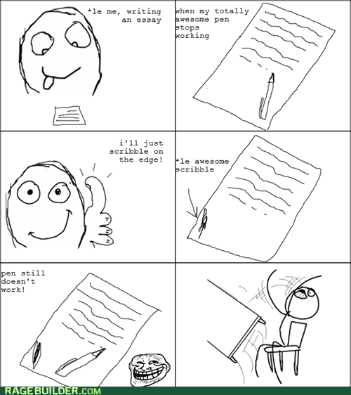 This is Why I Use a Pencil - Rage Comics - rage comics