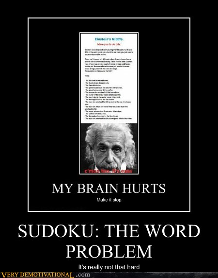 SUDOKU: THE WORD PROBLEM - Very Demotivational - Demotivational Posters ...