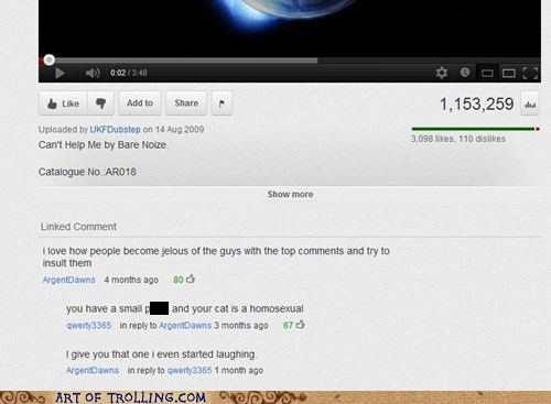 Art of Trolling - top comments - Troll Tricks and Pranks - Trolling 101 ...