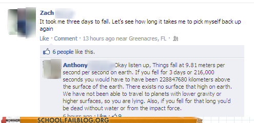 Physics 220: Stop Exaggerating, Zach - School of Fail - homework class test