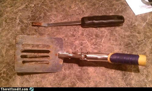 There, I Fixed It - spatula - white trash repairs - Cheezburger