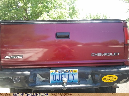 Art of Trolling - license plate - Troll Tricks and Pranks - Trolling ...