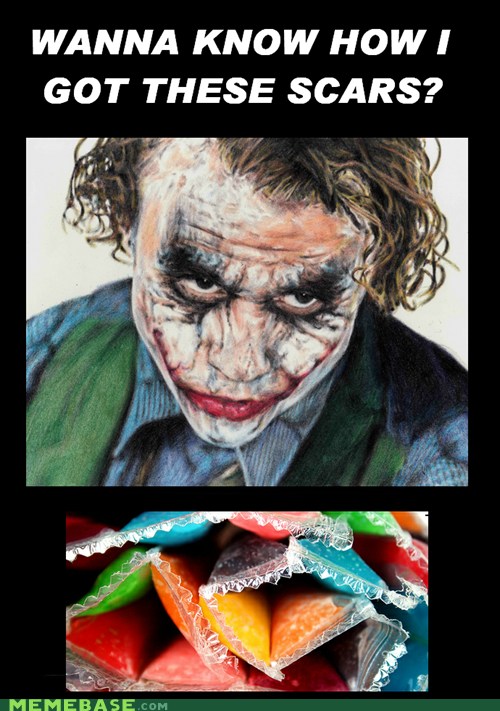 Joker Cat Wanna Know How I Got These Scars