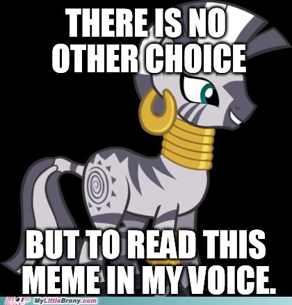 Posted This in Your Thread So You Have Zecora in Your Head - My Little ...