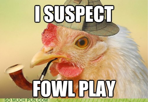 Puns - fowl - Funny Puns - Pun Pictures - Cheezburger