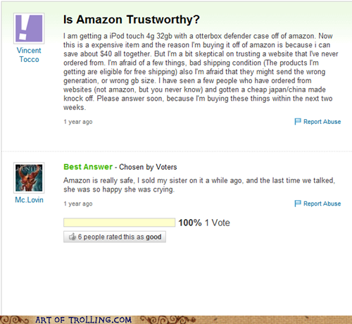 I Read Something About Fair Trade on Their Website - Art of Trolling ...