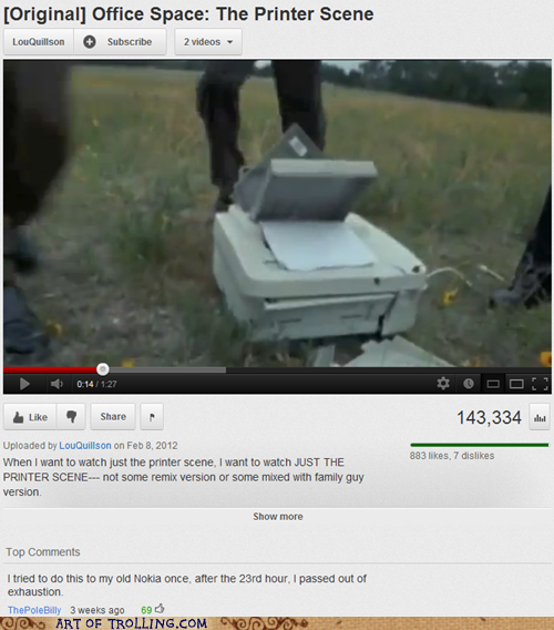 Art of Trolling - printer - Troll Tricks and Pranks - Trolling 101 ...