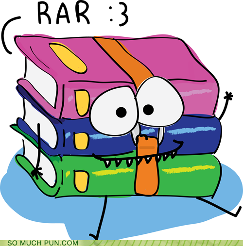.RAR Personified - Puns - Pun Pictures