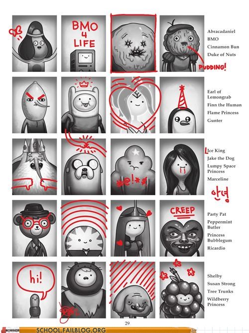 Yearbook Club: It's Adventure Time! - School of Fail - homework class test