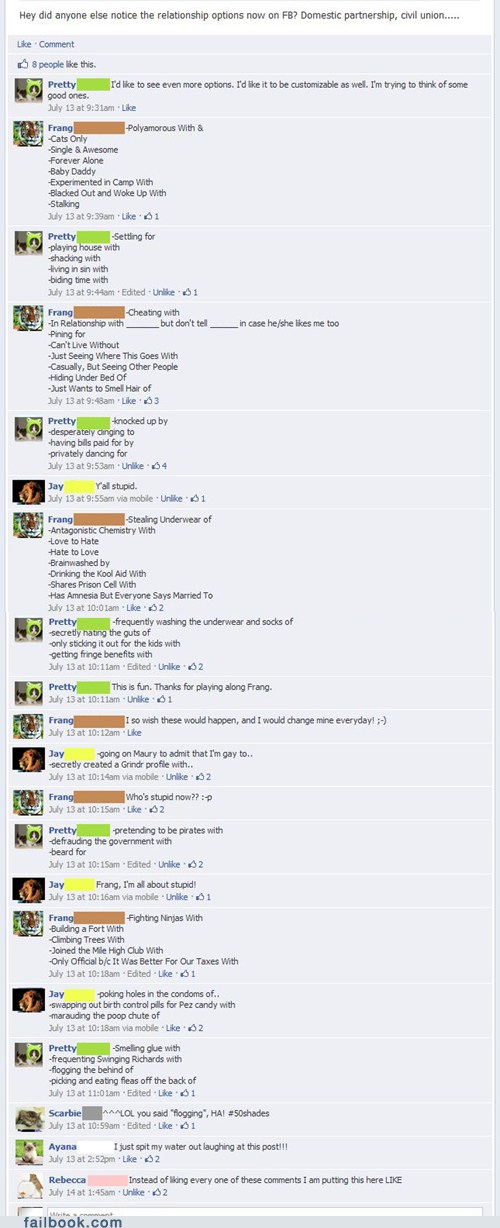 Variations of "It's Complicated" - Failbook - Failing On Facebook