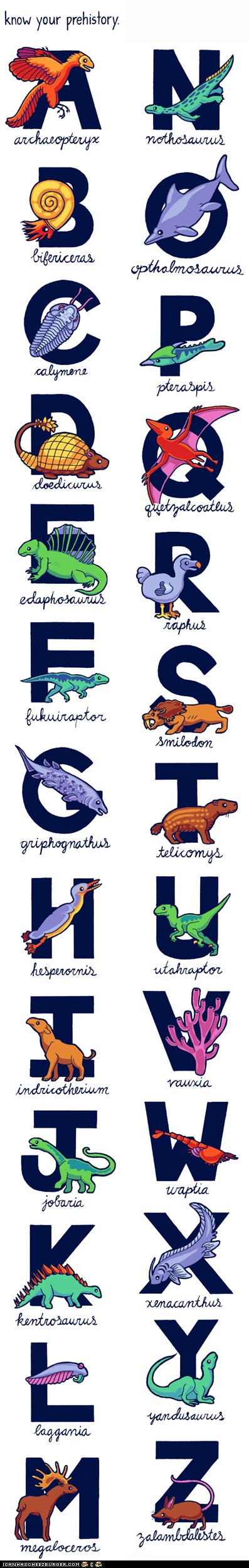 The Prehistoric Animal Alphabet - I Can Has Cheezburger?