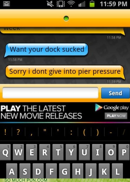 Puns - peer pressure - Funny Puns - Pun Pictures - Cheezburger