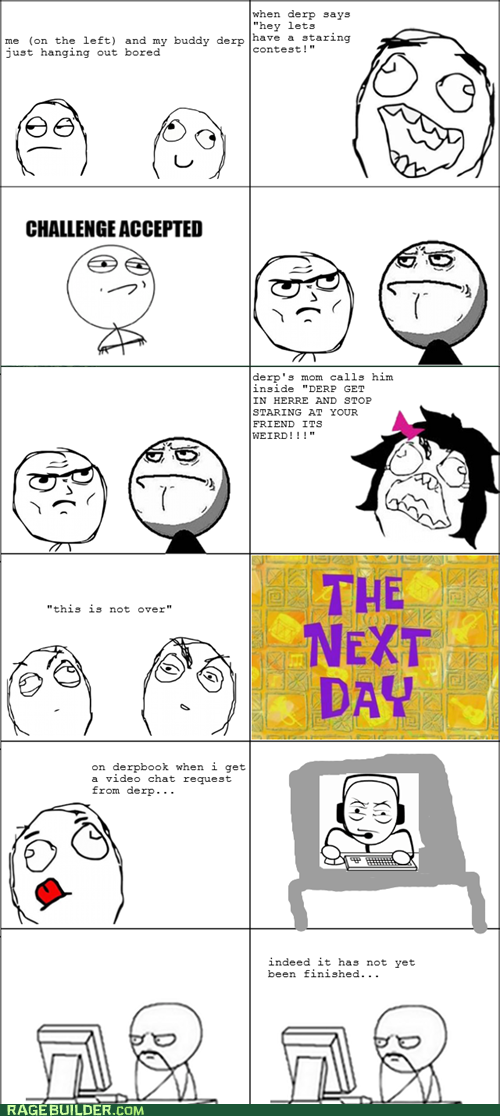 Staring Contests in the Digital Age - Rage Comics - rage comics