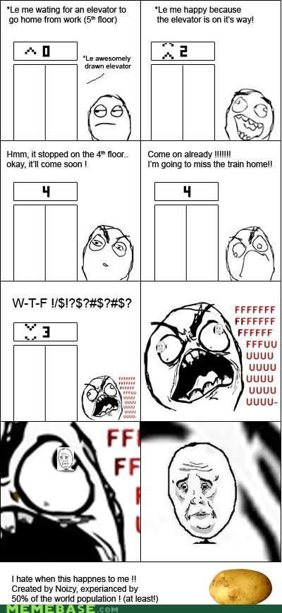 I Should Have Taken the Stairs - Rage Comics - rage comics