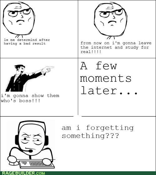 F for Forgetful - Rage Comics - rage comics