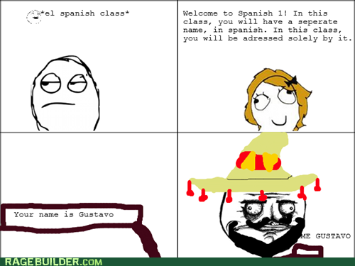 Me Hamo Gustavo - Rage Comics - rage comics