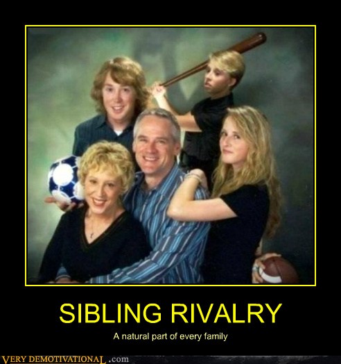 SIBLING RIVALRY - Very Demotivational - Demotivational Posters | Very ...