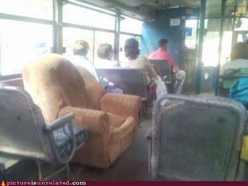 The Easy Chairs on the Bus Go "Squeak Squeak Squeak" - Picture Is ...