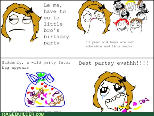 Ain't No Party Like a Little Bro Party - Rage Comics - rage comics