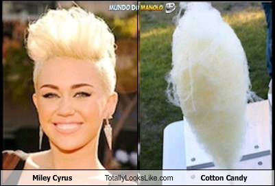 Miley Cyrus Totally Looks Like Cotton Candy - Totally Looks Like