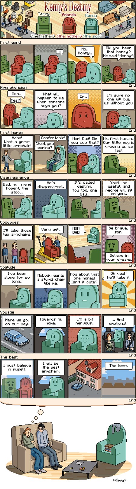 Chairs Have Feels Too - Web Comics - 4koma comic strip, webcomics, web ...