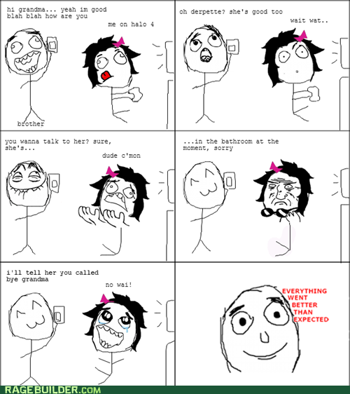 Avoiding Distant Family Calls - Rage Comics - rage comics