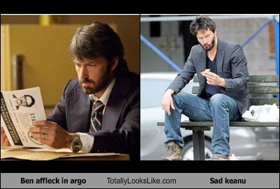 Ben Affleck in Argo Totally Looks Like Sad Keanu Reeves - Totally Looks ...