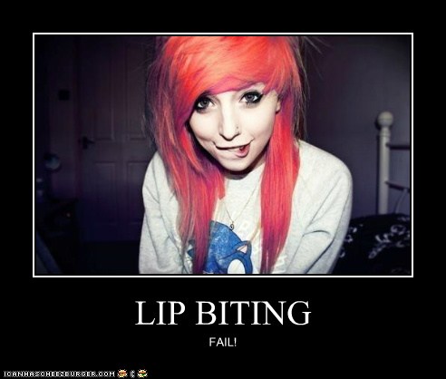 Biting Lip Face Meme