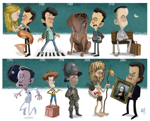 Fan Art of the Day: An Illustrated Tribute to Tom Hanks - The Daily ...