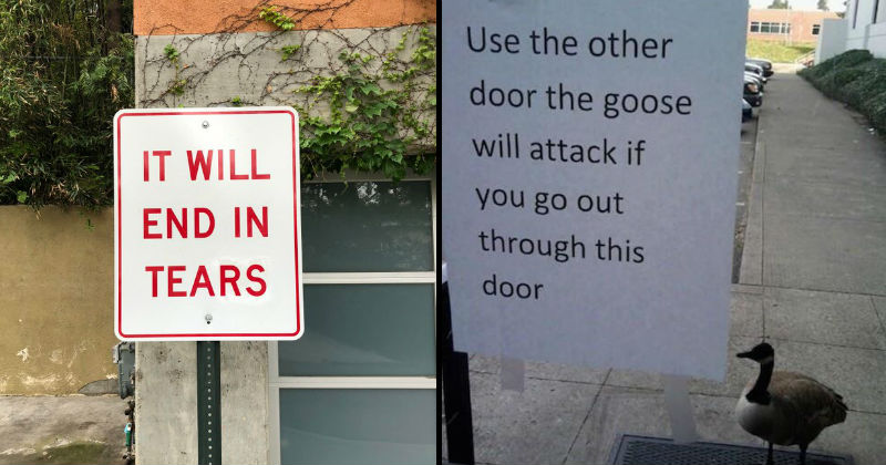 21 Intimidating Signs That Are Too Scary for Their Own Good - FAIL Blog ...