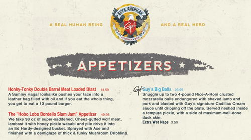 Touché of the Day: Guy Fieri's NYC Restaurant Gets a Spoof Menu - The ...