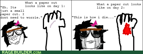 This is Why I Hate Papercuts - Rage Comics - rage comics