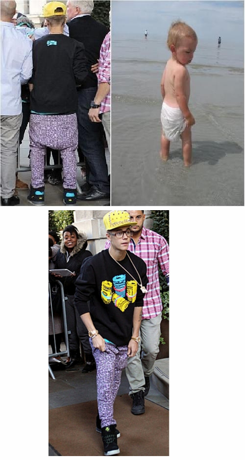 I Think Justin Bieber Needs a Diaper Change - Poorly Dressed - fashion fail