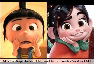 Edith from Despicable Me Totally Looks Like Vanellope from Wreck-it ...