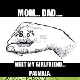 Puns - palm - Funny Puns - Pun Pictures - Cheezburger