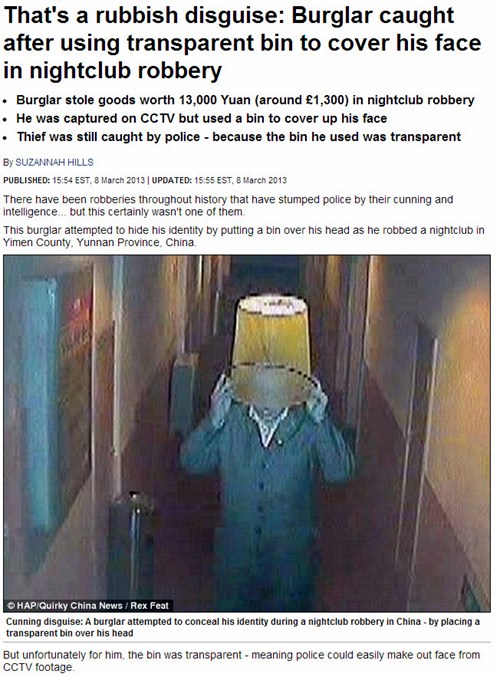 Criminally Dumb Disguise FAIL - FAIL Nation - Vintage FAILs of the Epic ...