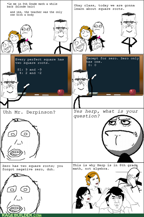 And They Say 8th Grade Math Isn't for the Dumb Ones - Rage Comics ...