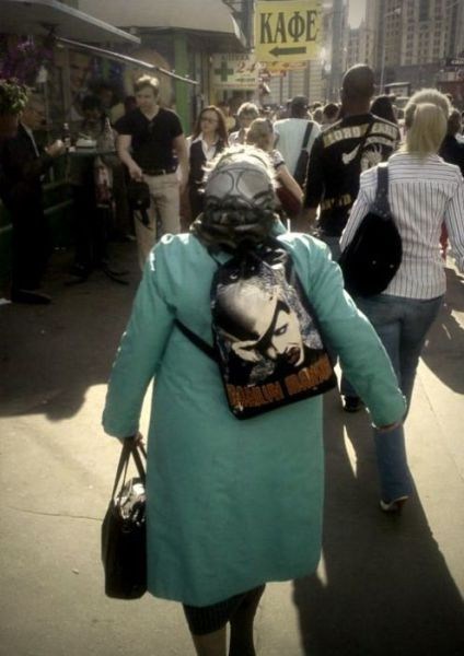 Had to Borrow Your Daughter's Backpack? - Poorly Dressed - fashion fail