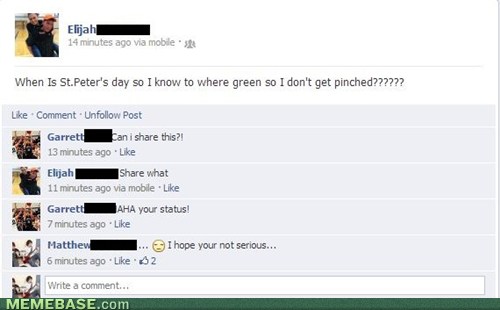 Happy St. Paul's Day! - Failbook - Failing On Facebook