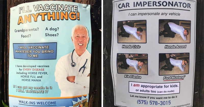 14 Hysterical Flyers That'll Make You Chuckle And Then Immediately Say ...