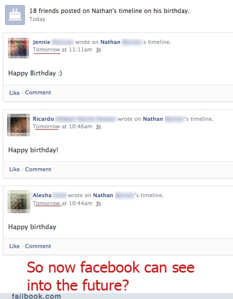 Facebook Predicts the Future - Failbook - Failing On Facebook