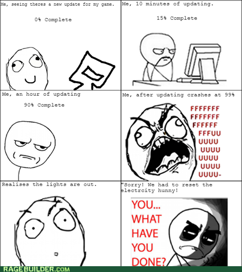 Everytime I Try to Update - Rage Comics - rage comics