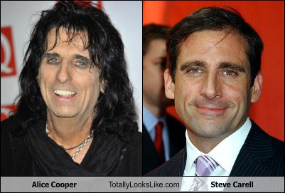 Alice Cooper Totally Looks Like Steve Carell - Totally Looks Like