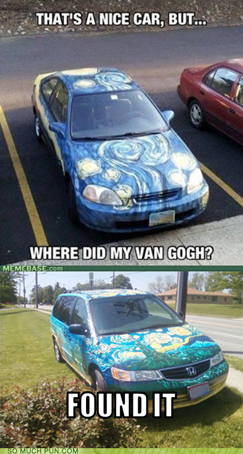 Puns - van - Funny Puns - Pun Pictures - Cheezburger