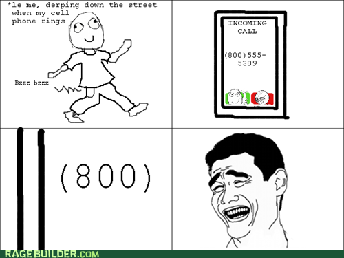 (800) Means an Automatic Ignore - Rage Comics - rage comics